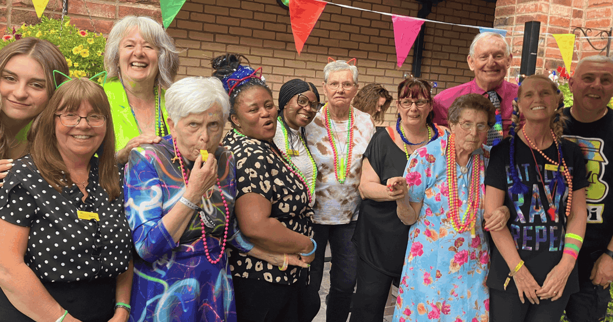 Cofton Hackett Nonogenerians Attend Their First Rave At Care Home