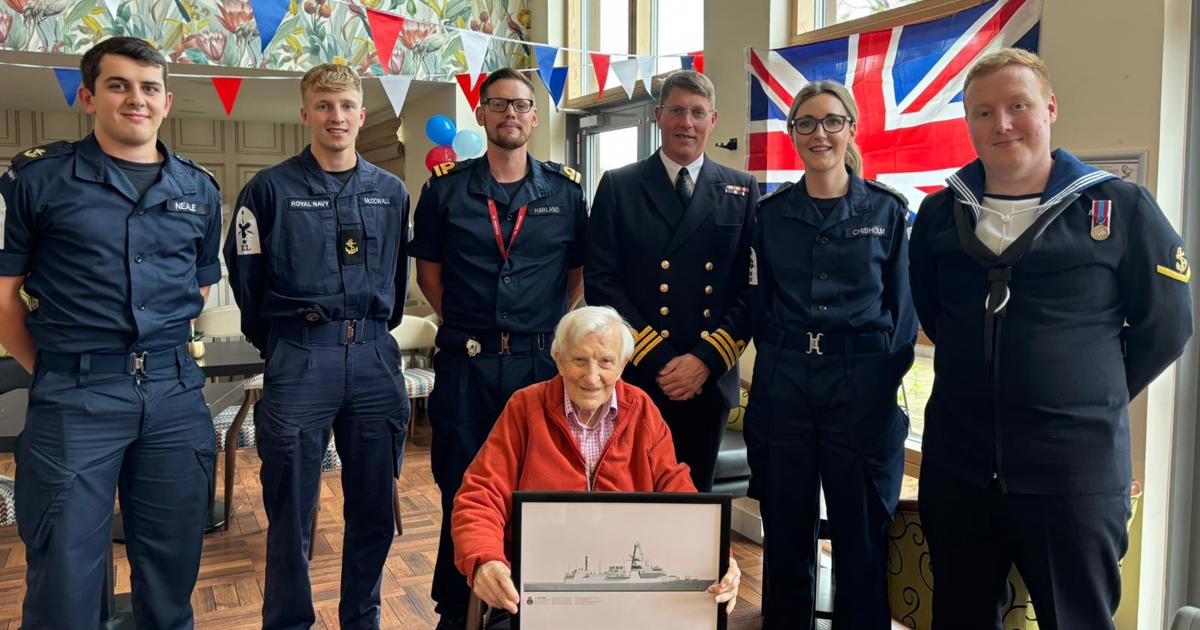 Royal Navy Visits Newton House in Newton Mearns
